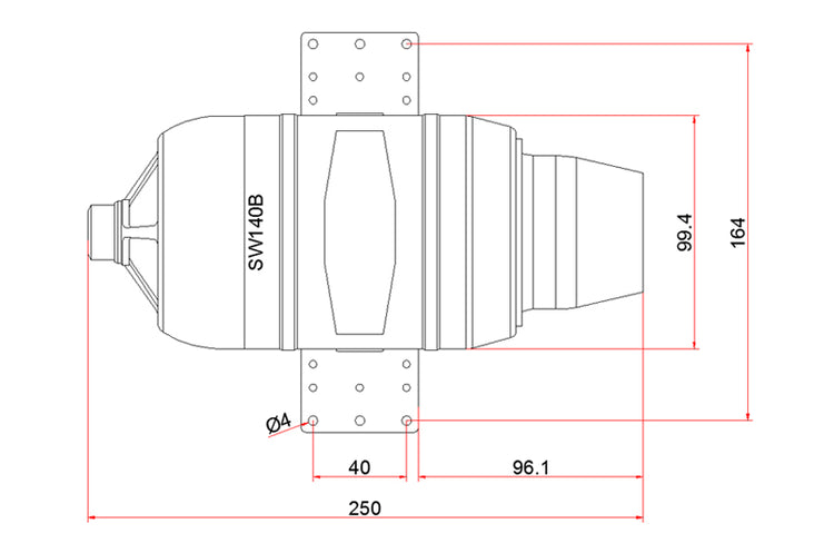 SW80B Turbine | 17.98lb/8kg output | Swiwin USA