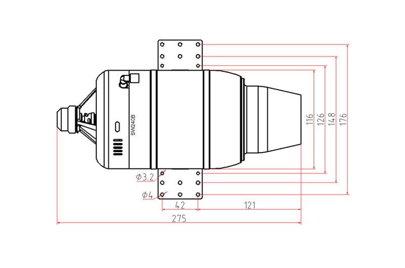 SW300B Turbine | 67.44 lb/30kg output | Swiwin USA